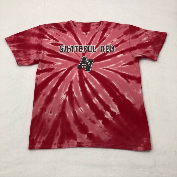 Shirts | Vintage Grateful Red Av Spiral Peppermint Tie Dye Hippie Skate Tee Shirt Mens L | Poshmark